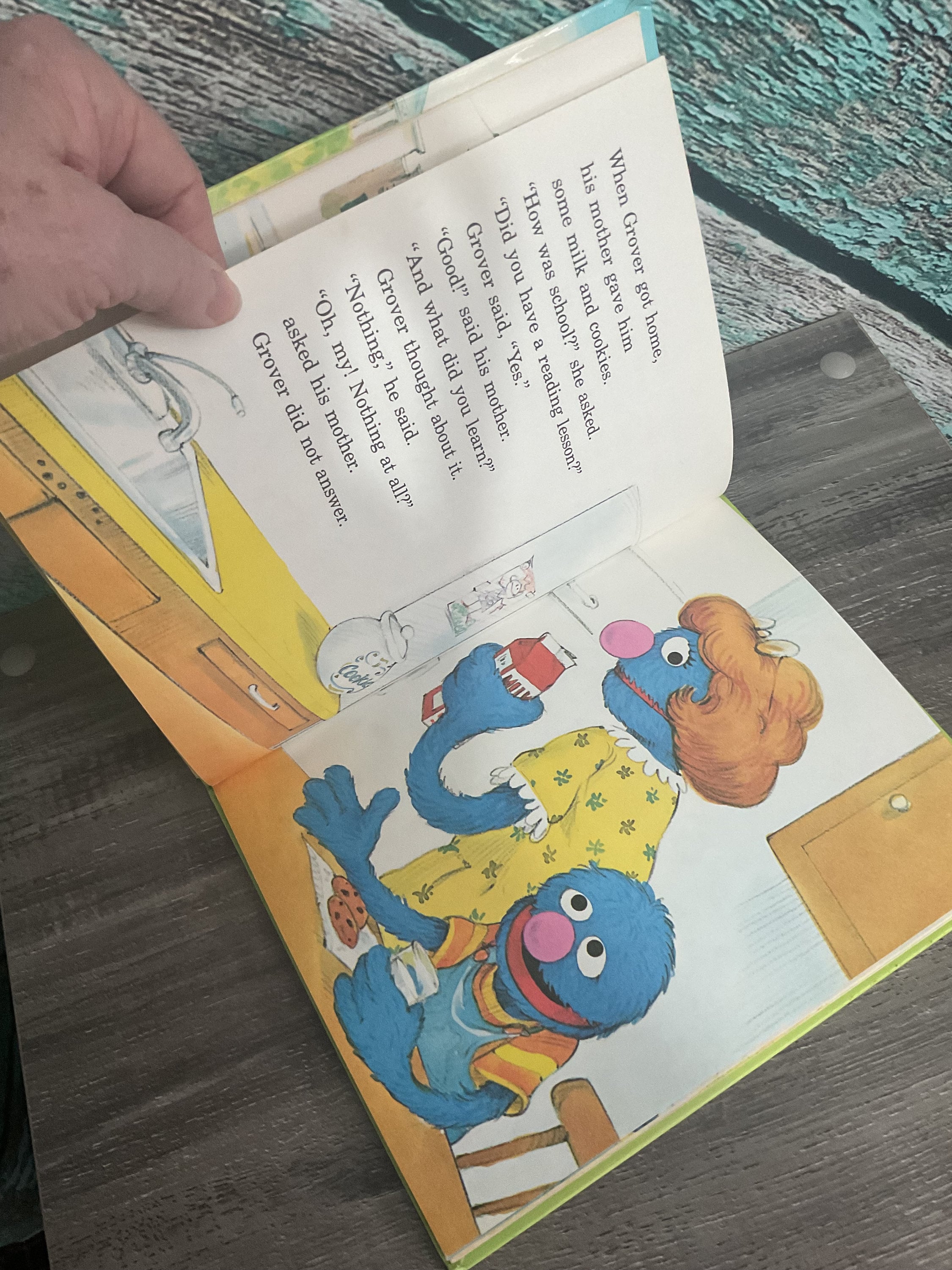 1985 Sesame Street Hardback Grover Learns to Read by Dan Elliot - Etsy