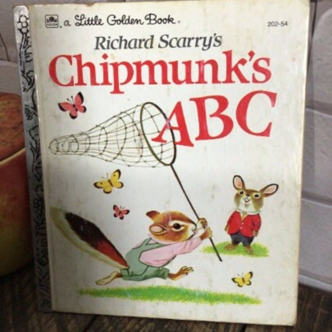 1963 Richard Scarry’s Chipmunk’s ABC Hardback little Golden BK - Etsy