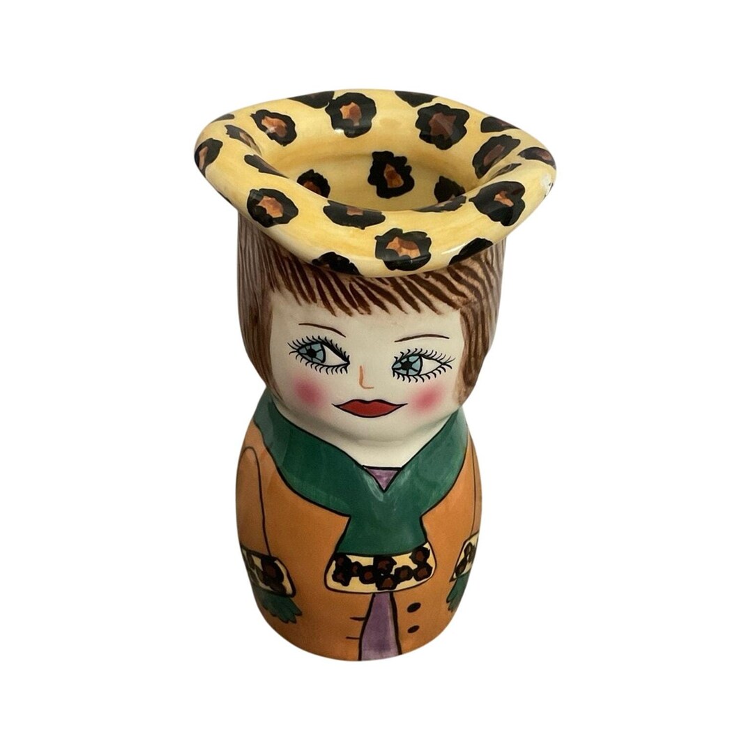 GANZ Susan Paley Bud Vase 5 Fancy Lady Signed - Etsy
