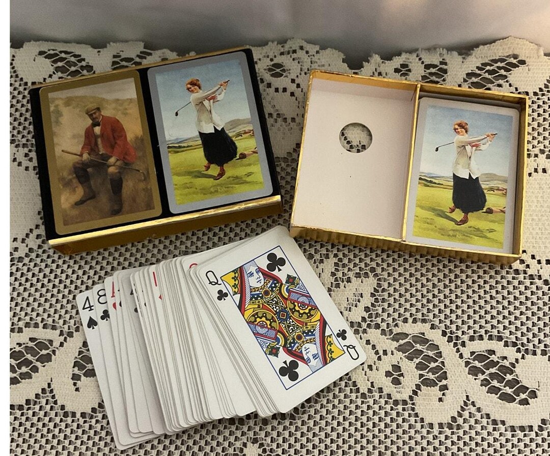 Vintage Congress 2 Decks of Cards Golf Set - Etsy