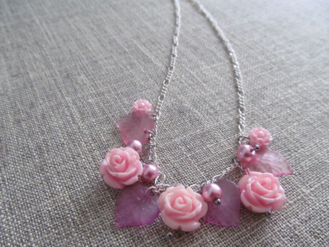 Spring Flower Necklace - Etsy