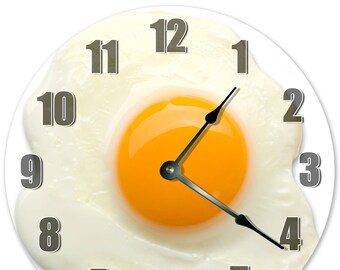 Egg Kitchen Clock - Etsy