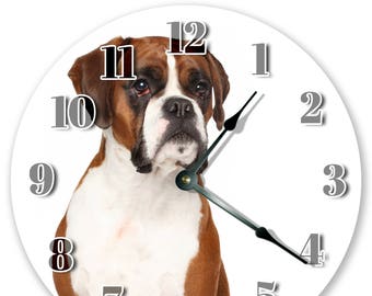 Boxer Dog Wall Clock - Etsy