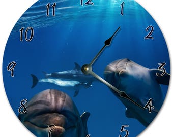 Dolphin clock | Etsy