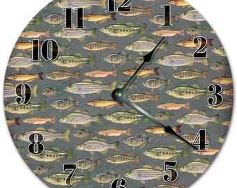 Fish clock | Etsy
