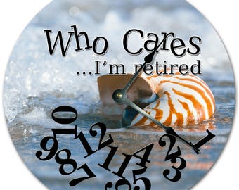 10.5 NAUTILUS SHELL Clock Living Room Clock Large - Etsy