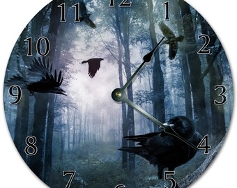 Crow Wall Clock | Etsy