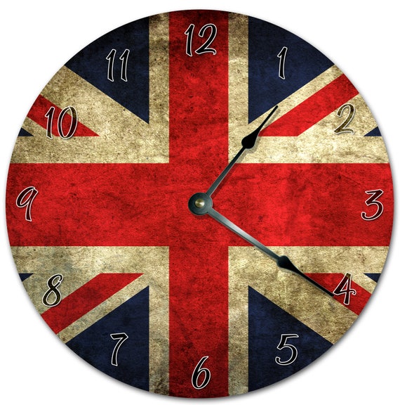10.5 Flag of UNITED KINGDOM Clock Living Room Clock | Etsy