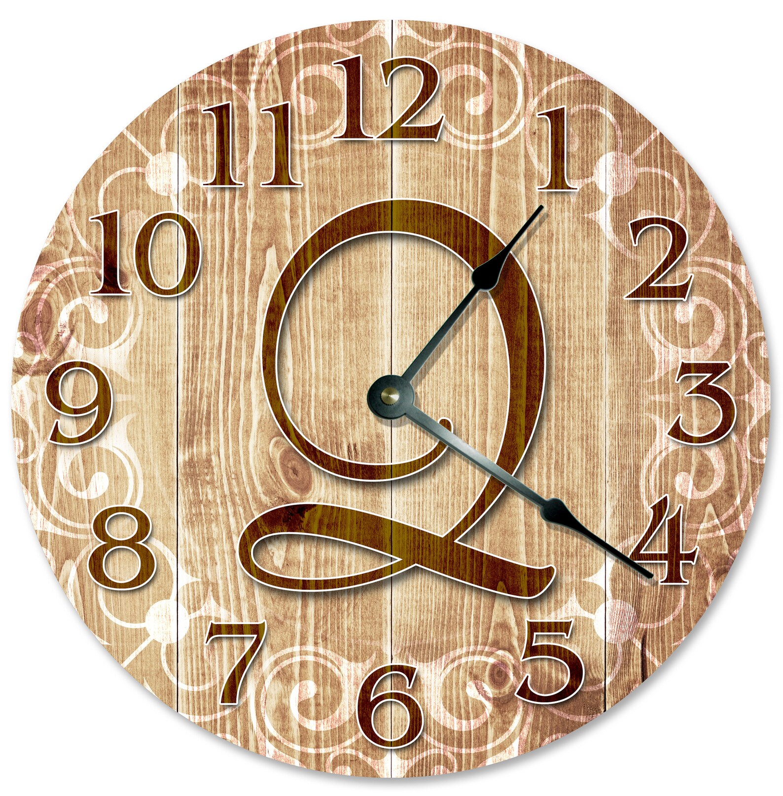 10.5 LETTER Q Clock Living Room Clock Large - Etsy