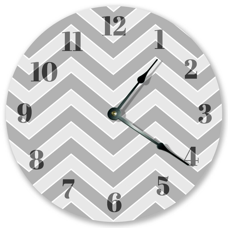 Chevron Wall Clock - Etsy