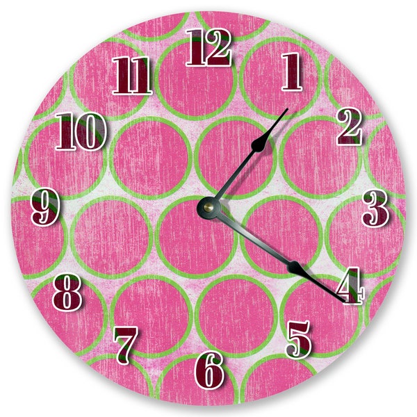 Polka Dot Clock - Etsy