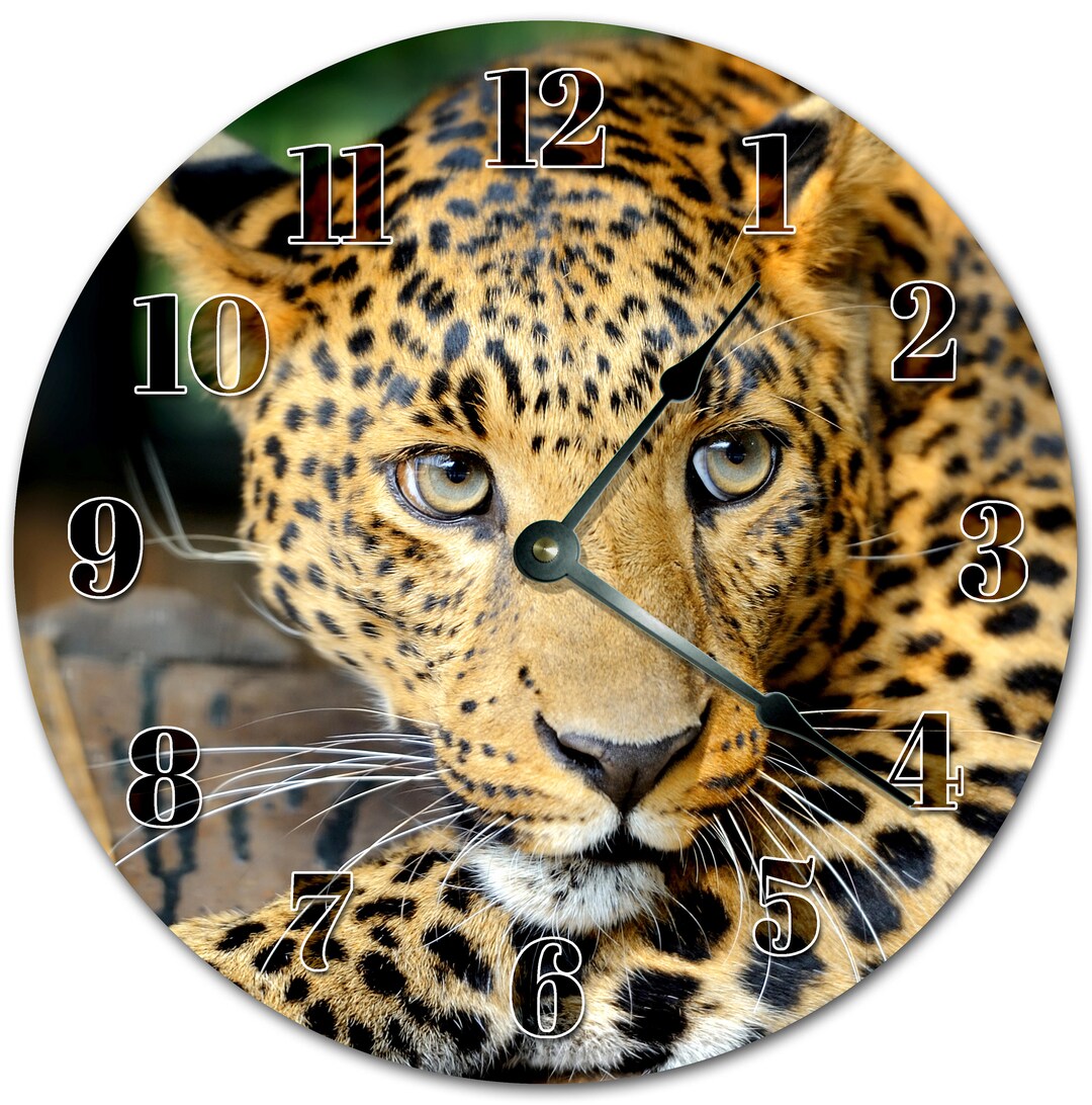 10.5" JAGUAR Clock - Living Room Clock - Large 10.5" Wall Clock - Home ...