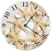 STARFISH and SEA SHELLS Clock - Large 10.5" Wall Clock - 210.55 - Etsy