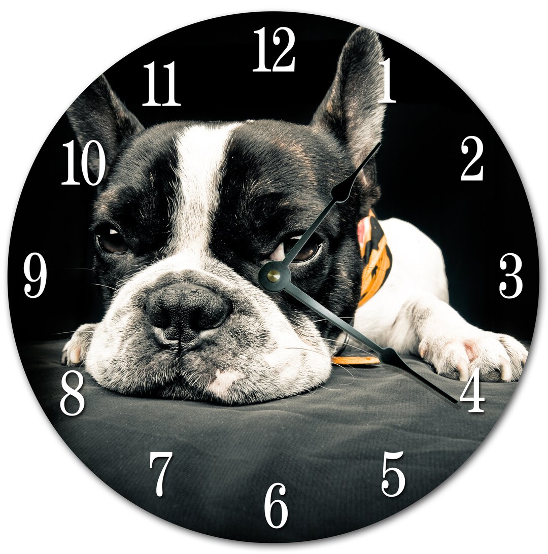 DOG BREED CLOCKS Boston Terrier Clock German Shepherd Siberian Husky ...