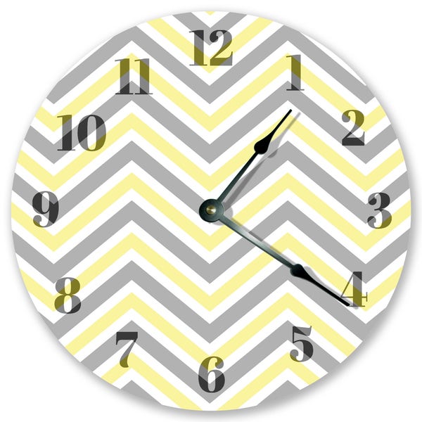 Chevron Wall Clock - Etsy