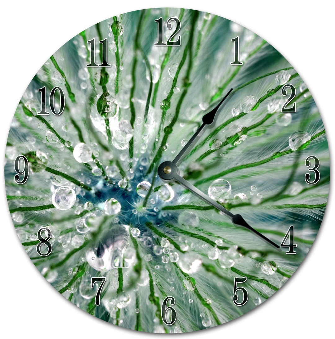 10.5 MORNING DEW Clock Living Room Clock Large 10.5 Wall Clock Home ...