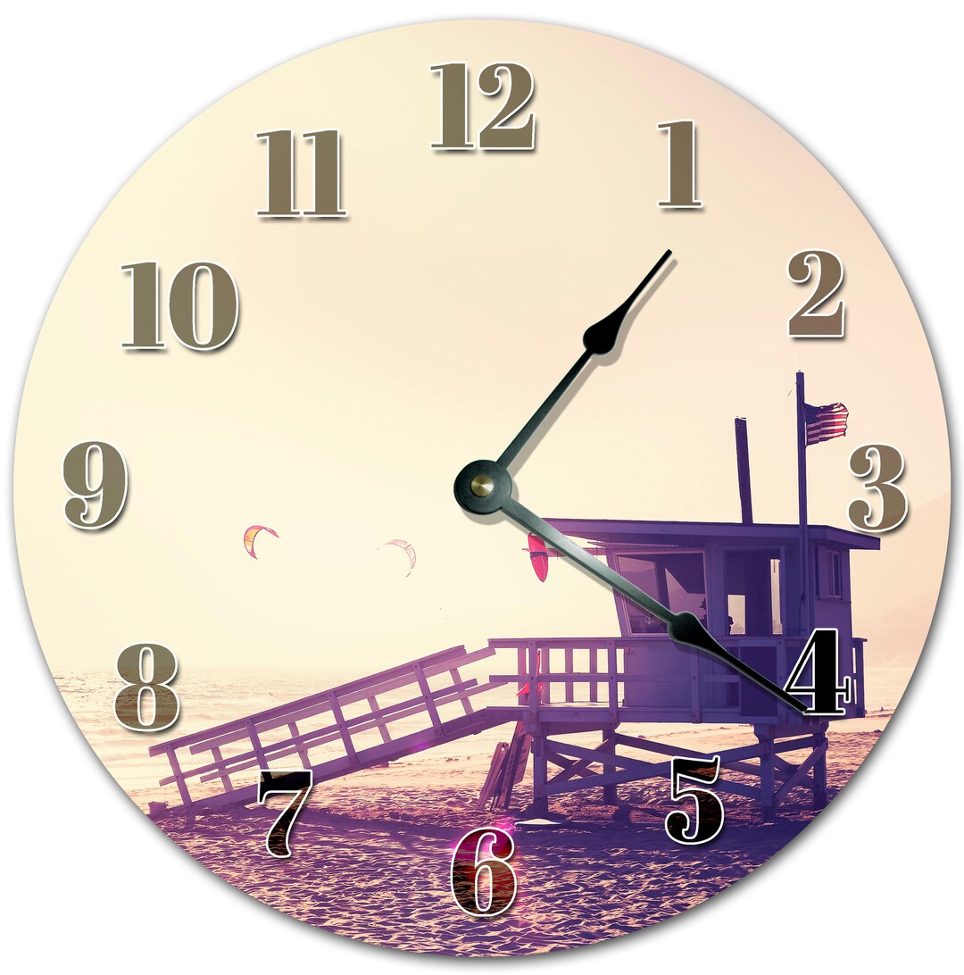 Baywatch Theme Clock: 10.5" Living Room Wall Decor - Etsy