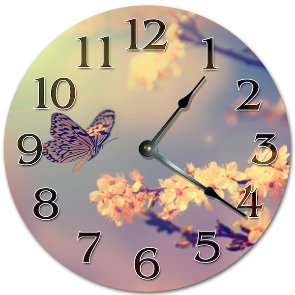 Butterfly Clock - Etsy