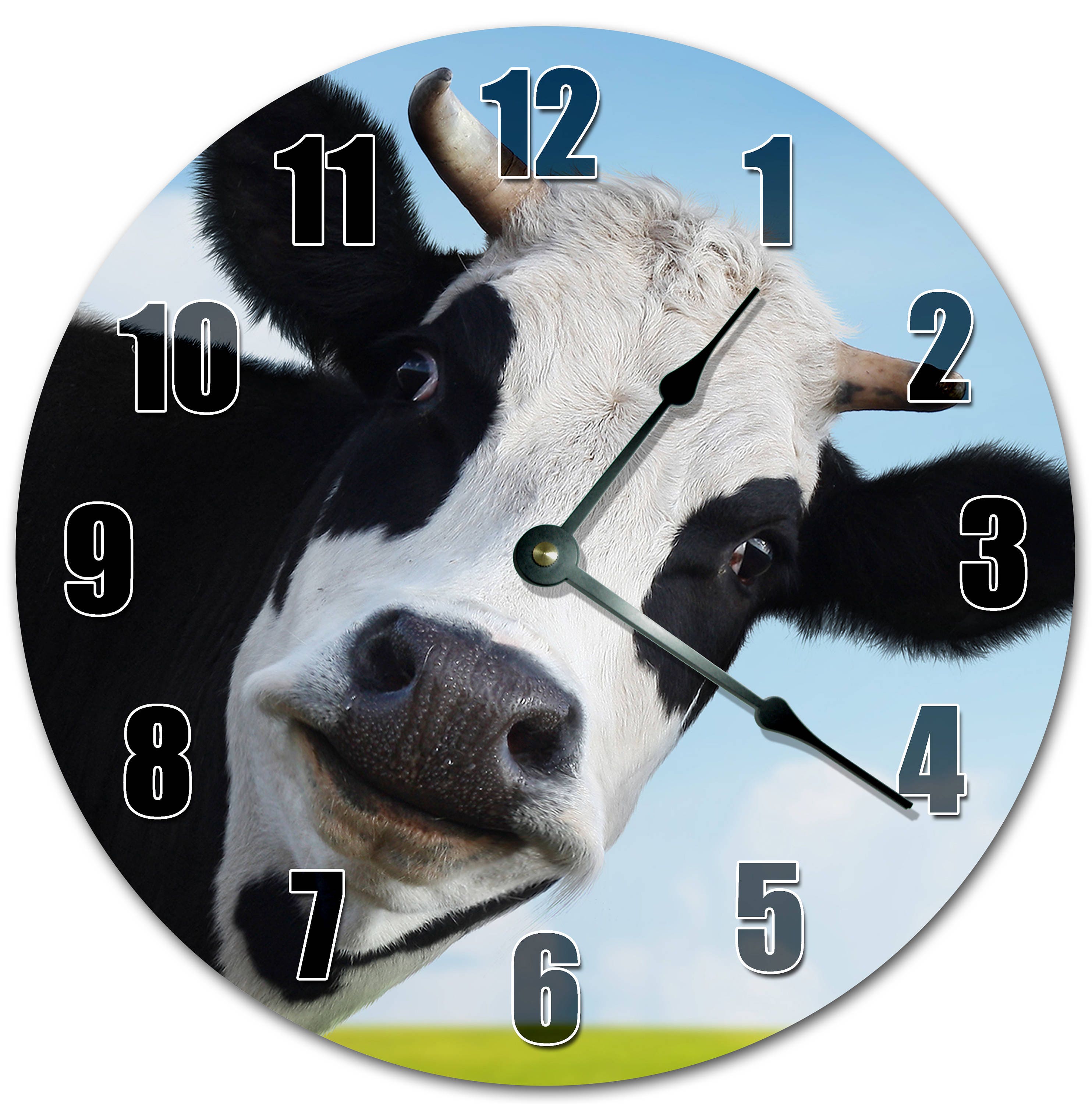 10.5 STARING COW Clock Living Room Clock Large - Etsy