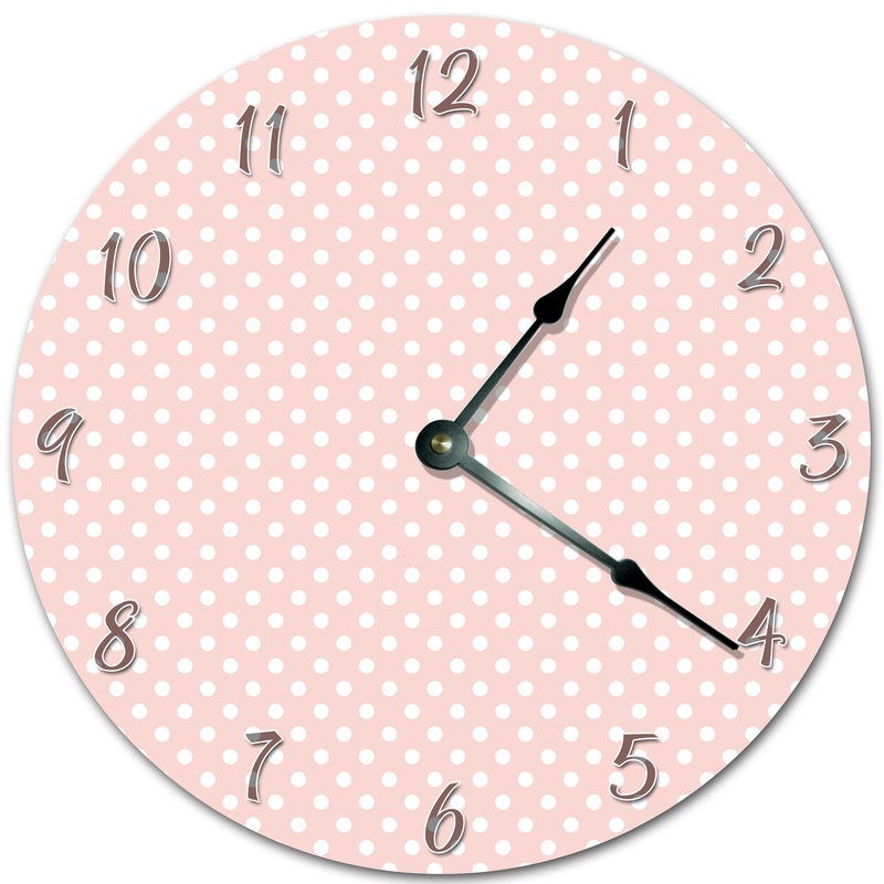 Polka Dot Clock - Etsy