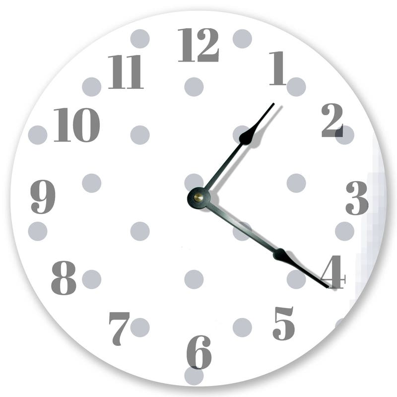 Polka Dot Clock - Etsy