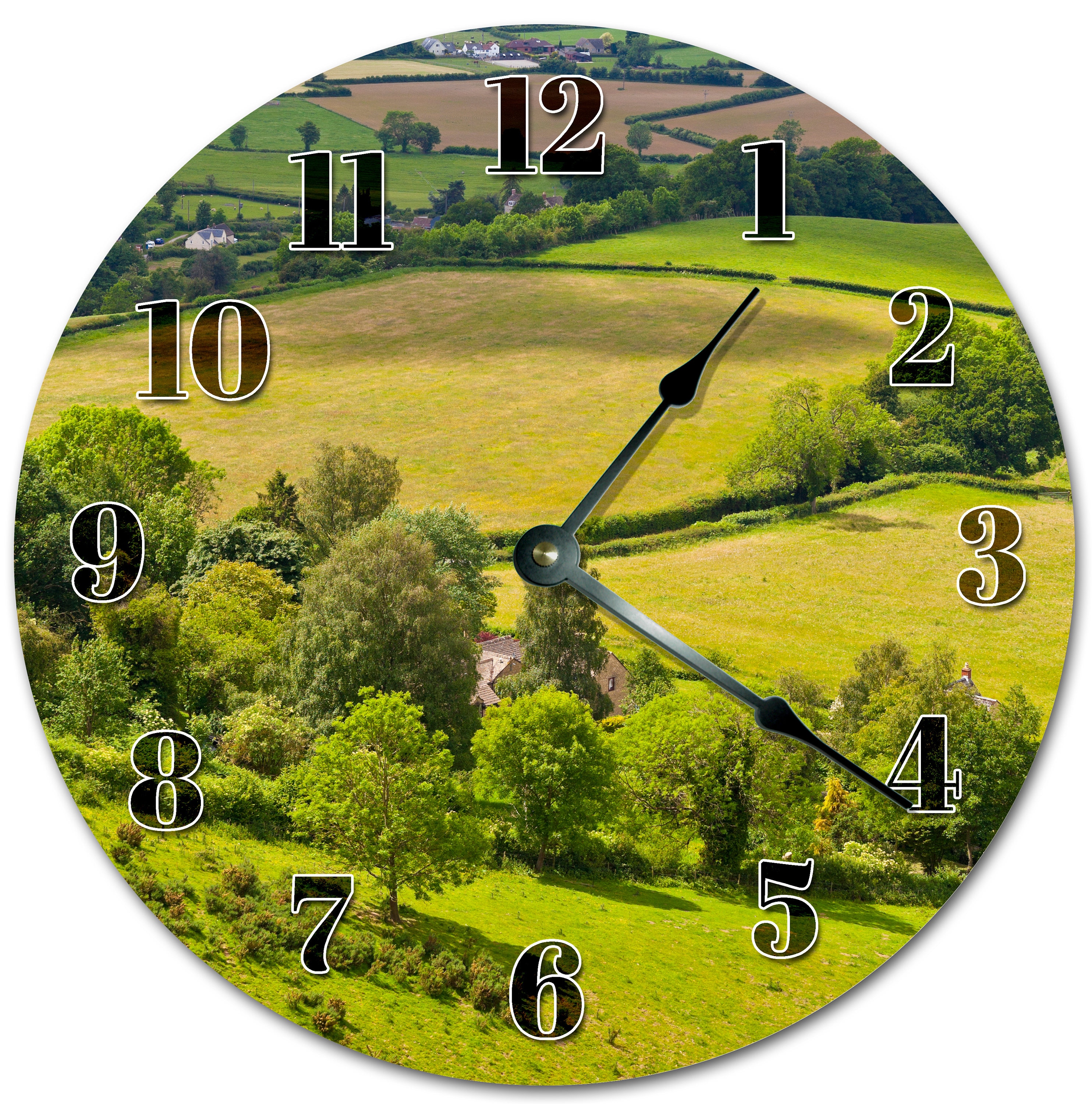 10.5 FARM LAND Clock Living Room Clock Large | Etsy