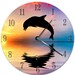 Dolphin Wall Clock: 10.5" Silent Living Room Decor - Etsy
