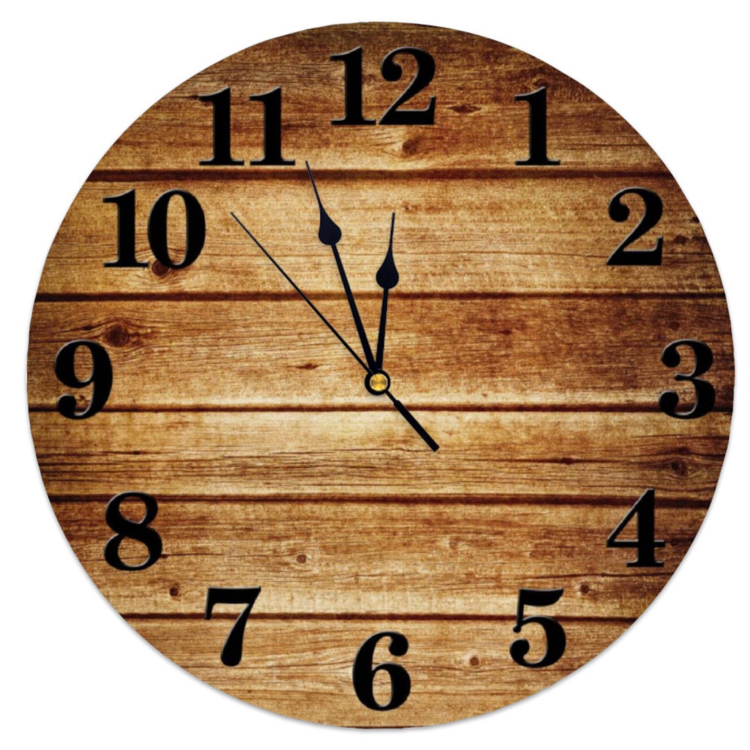 12 15 Mahogany Red Wood Clocks Custom Non-ticking - Etsy