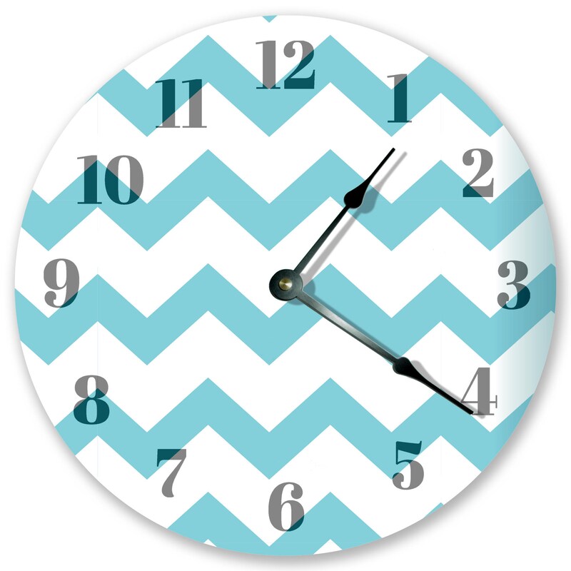 Chevron Wall Clock - Etsy