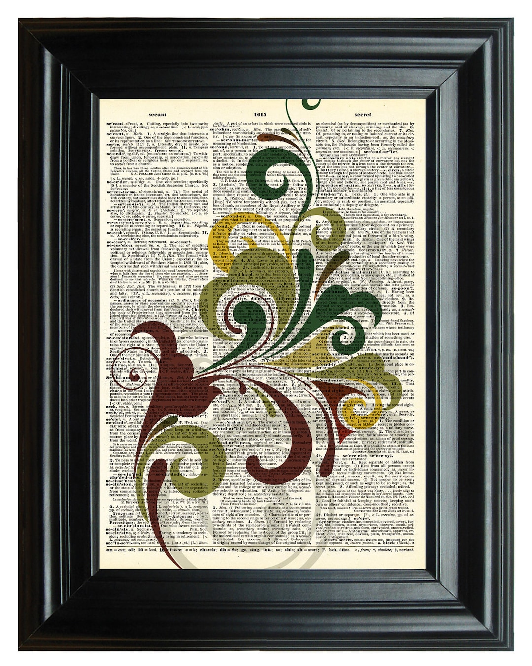 VINTAGE DICTIONARY PRINT, Dictionary Page, Upcycled Dictionary Art ...