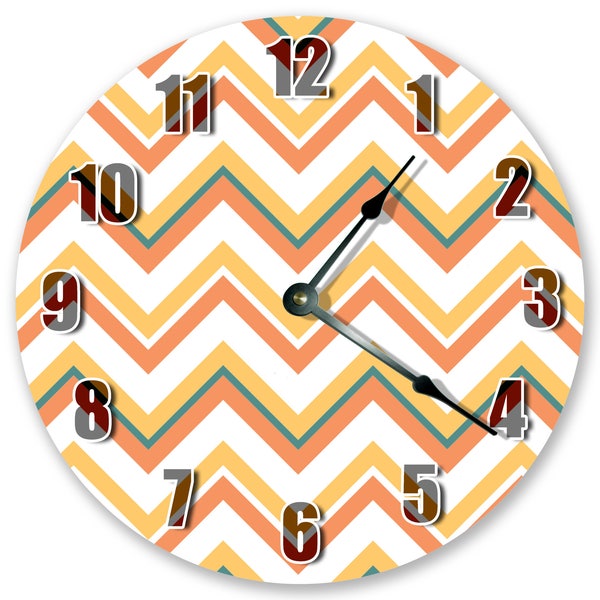 Chevron Wall Clock - Etsy