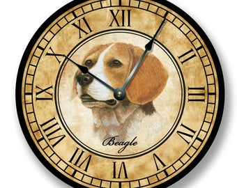 Beagle Wall Clock - Etsy