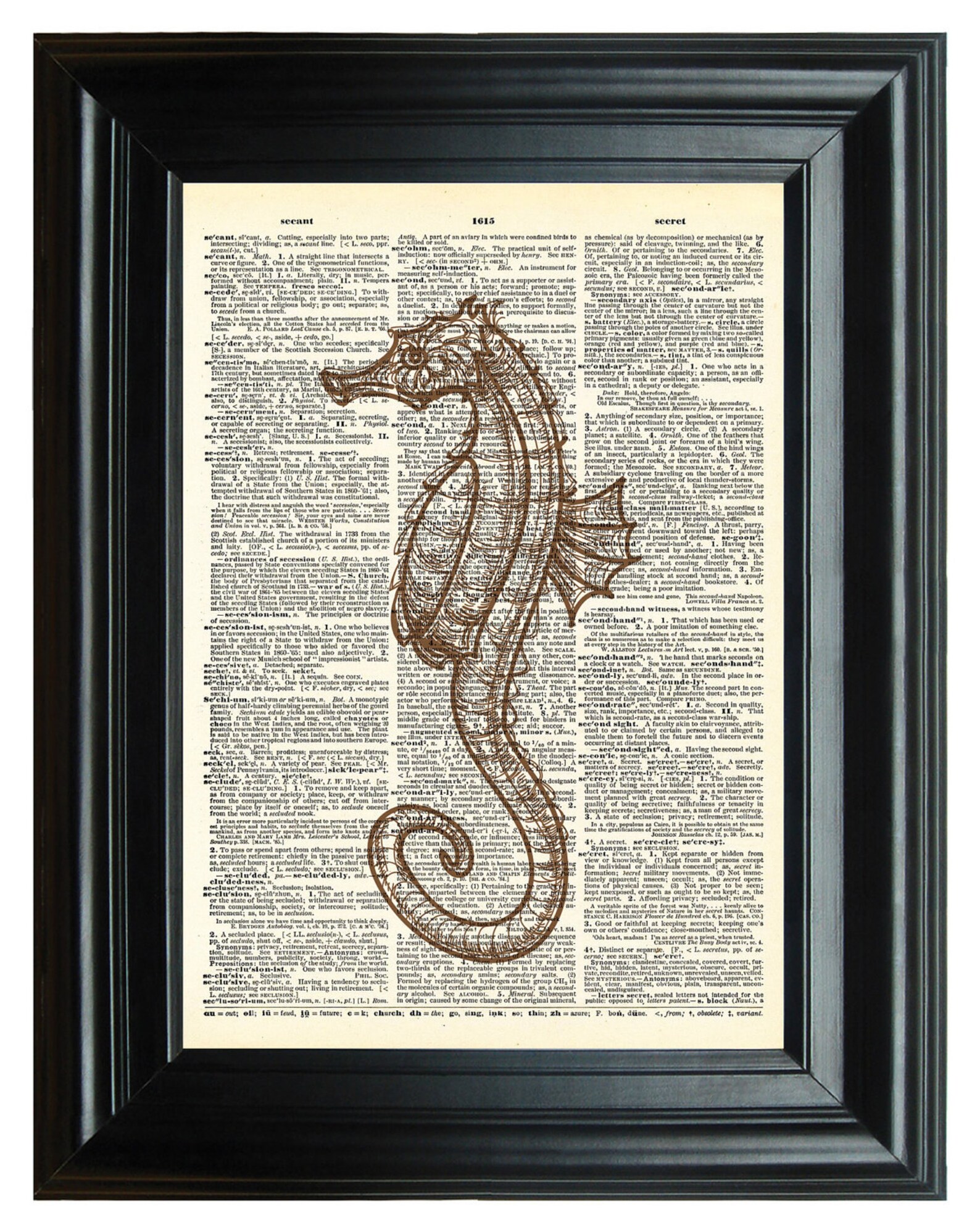 Upcycled Dictionary Art Print VINTAGE DICTIONARY PRINT - Etsy