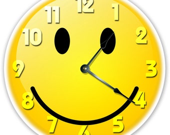 Smiley Face Clock | Etsy
