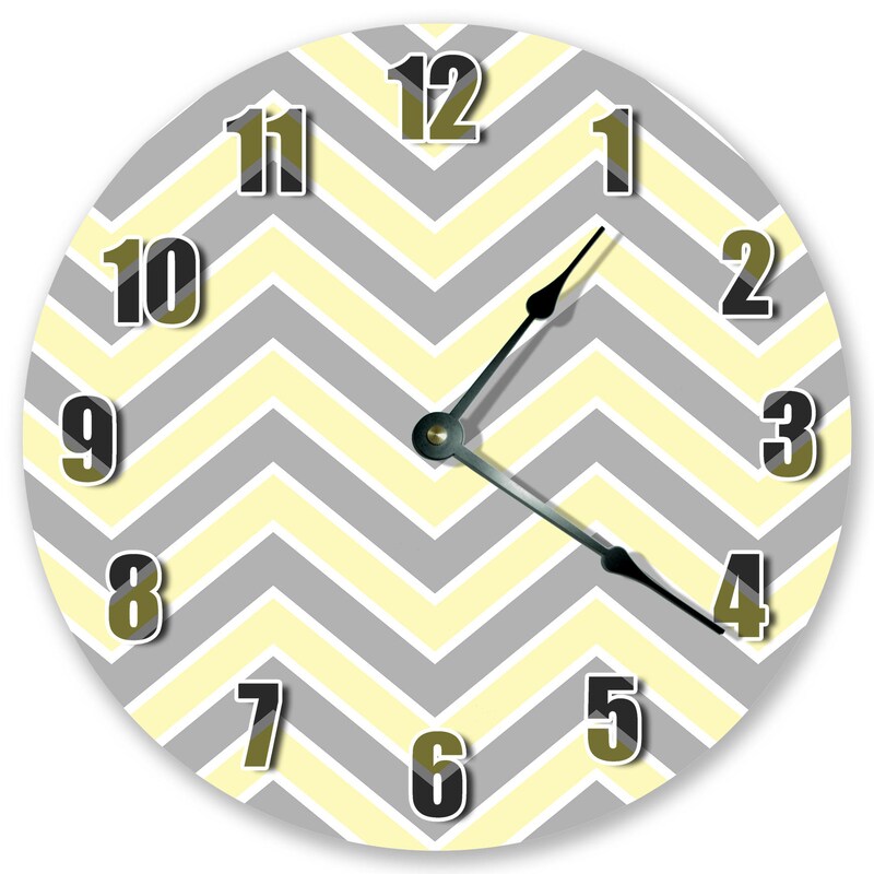 Chevron Wall Clock - Etsy