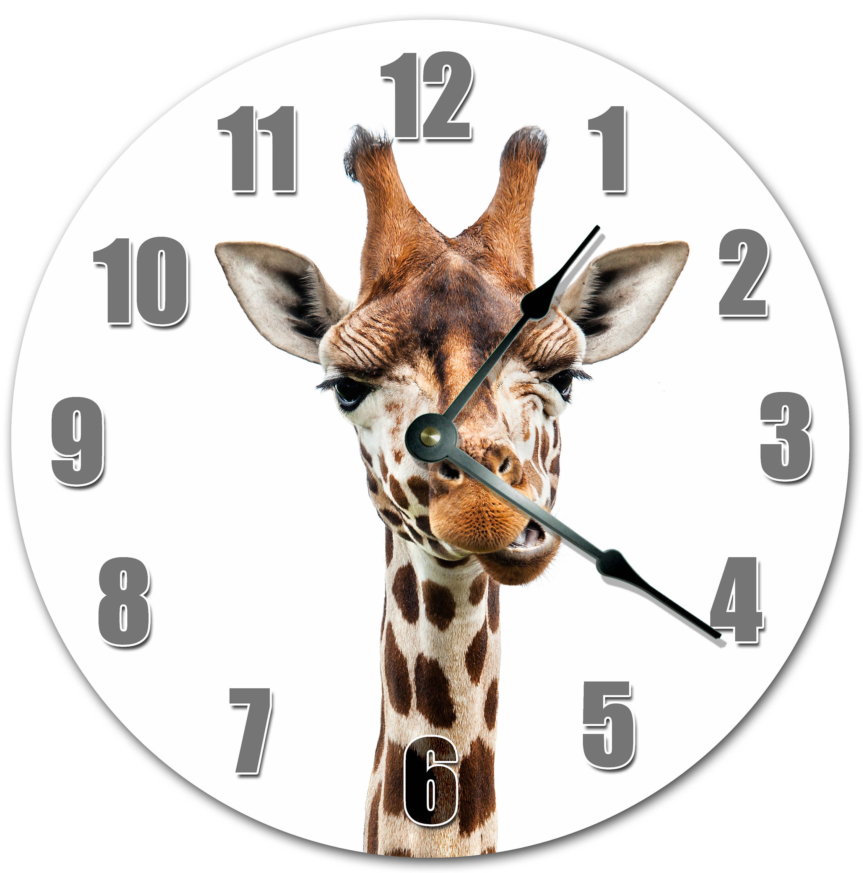 10.5 GIRAFFE Clock Living Room Clock Large | Etsy
