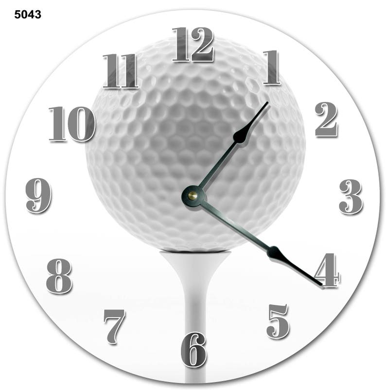 10.5 GOLF BALL Clock Golf Lover Clock Living Room - Etsy
