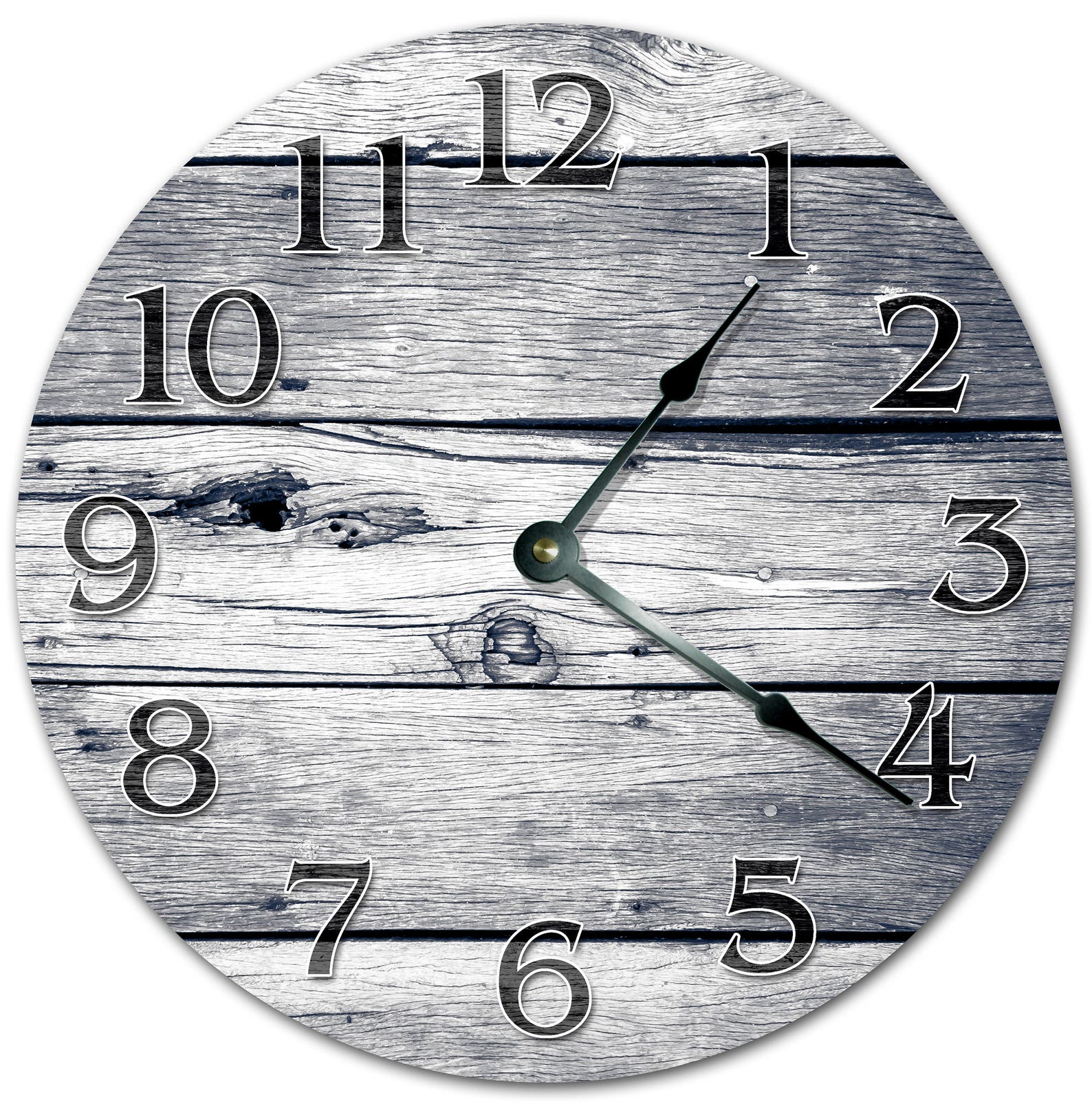 10.5 WOODS Clock Living Room Clock Large 10.5 - Etsy