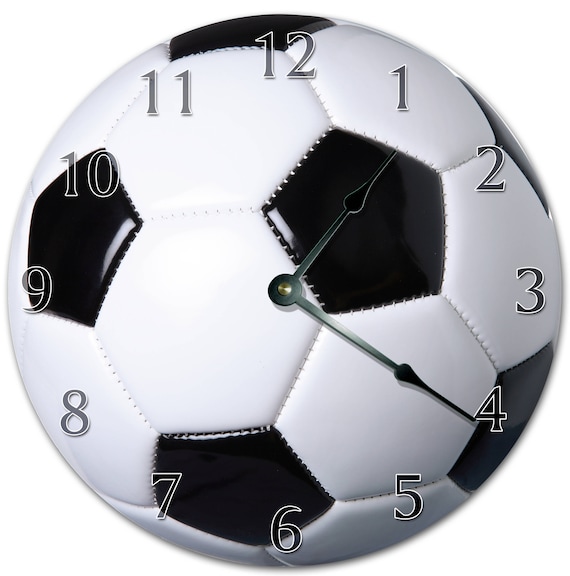 10.5 SOCCER BALL Clock Living Room Clock Large | Etsy