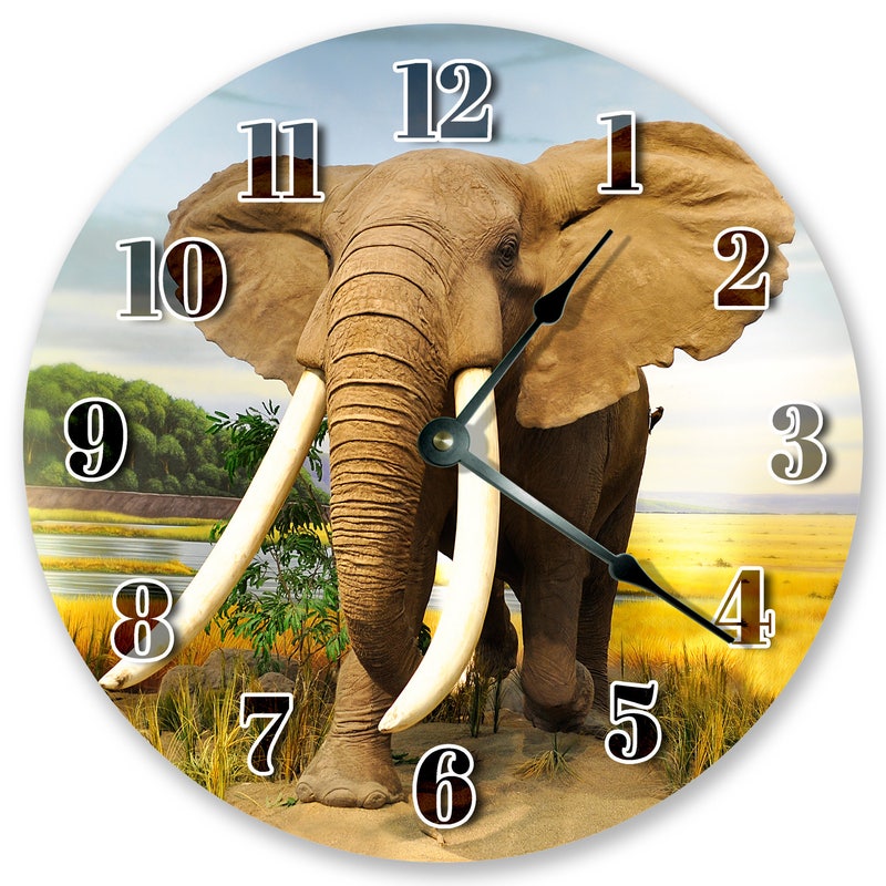 Elephant Clock - Etsy