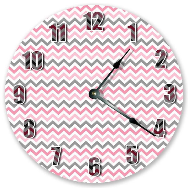 Chevron Wall Clock - Etsy