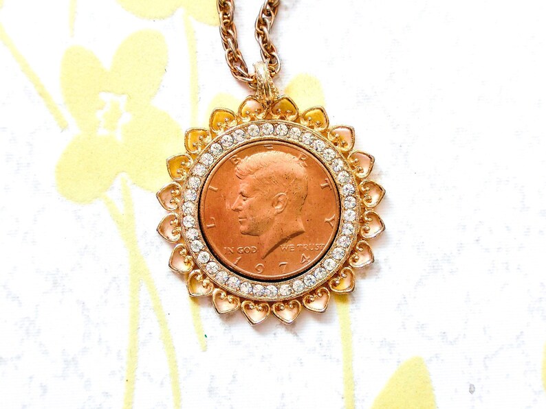 Money Money Money, Money! - 1974 JFK Half Dollar Medallion Necklace ...