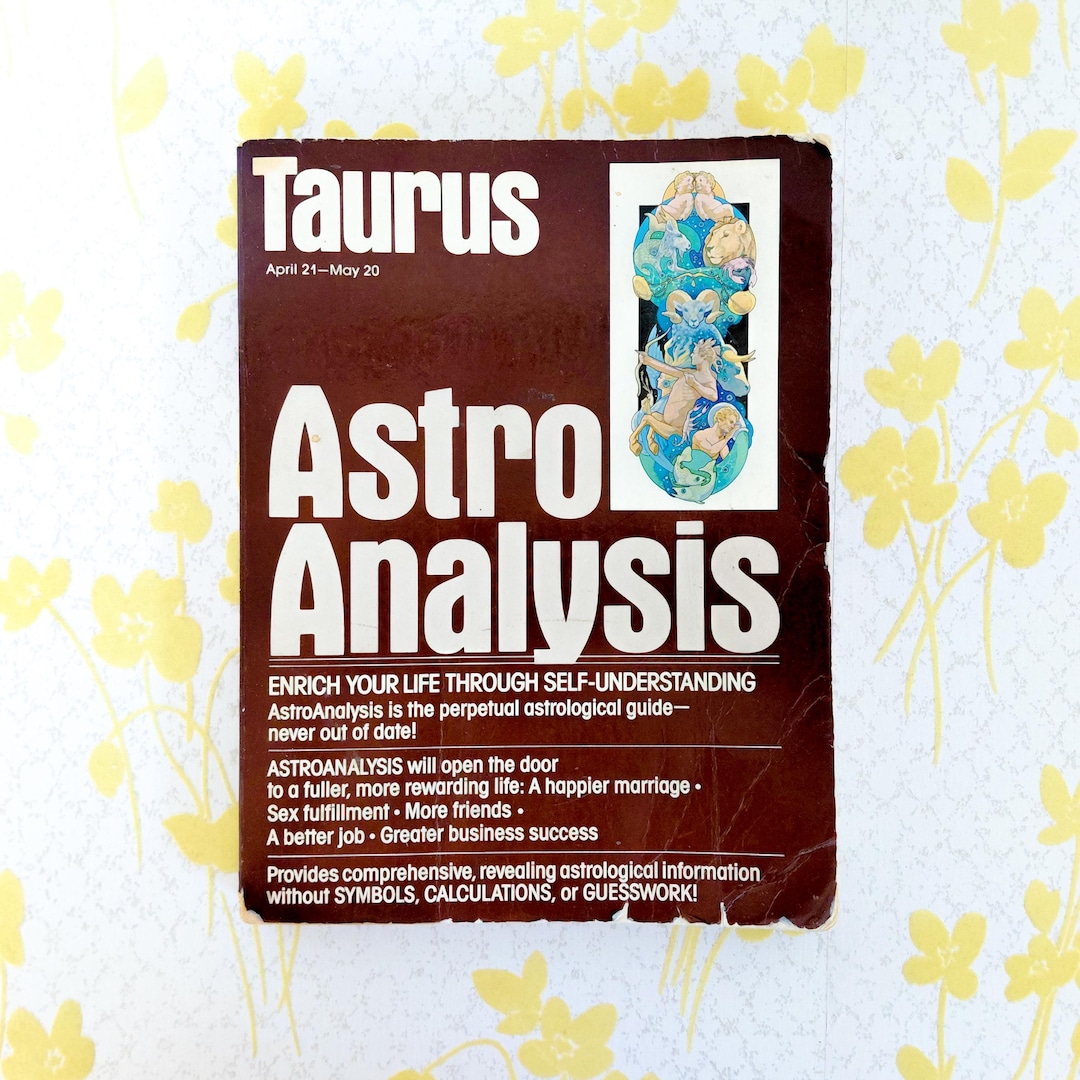 What's Your Sign - Vintage Taurus Astro Analysis Used Book Star Charts ...