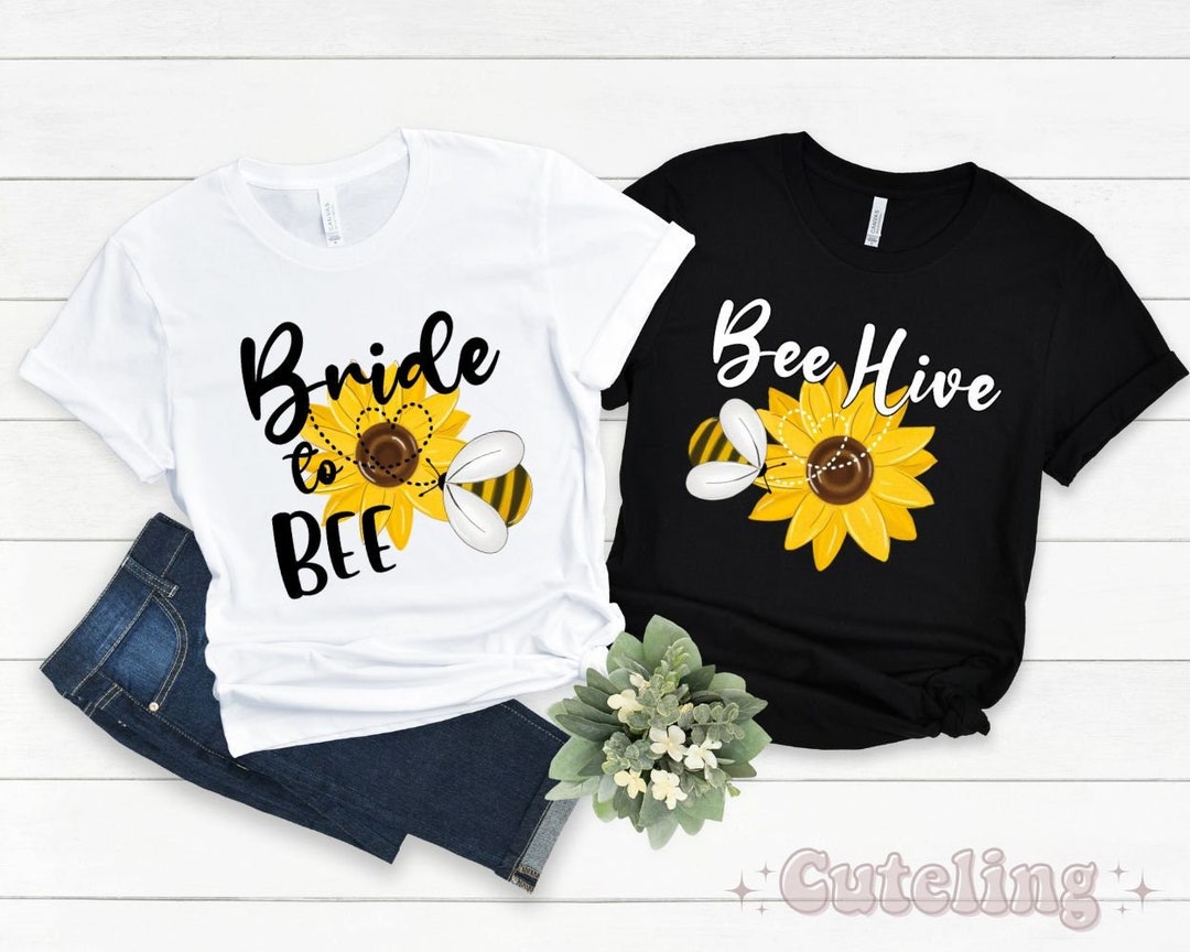 Bee Bachelorette Shirts, Bride to Bee, Bee Themed Bridal Party Tee, Let ...
