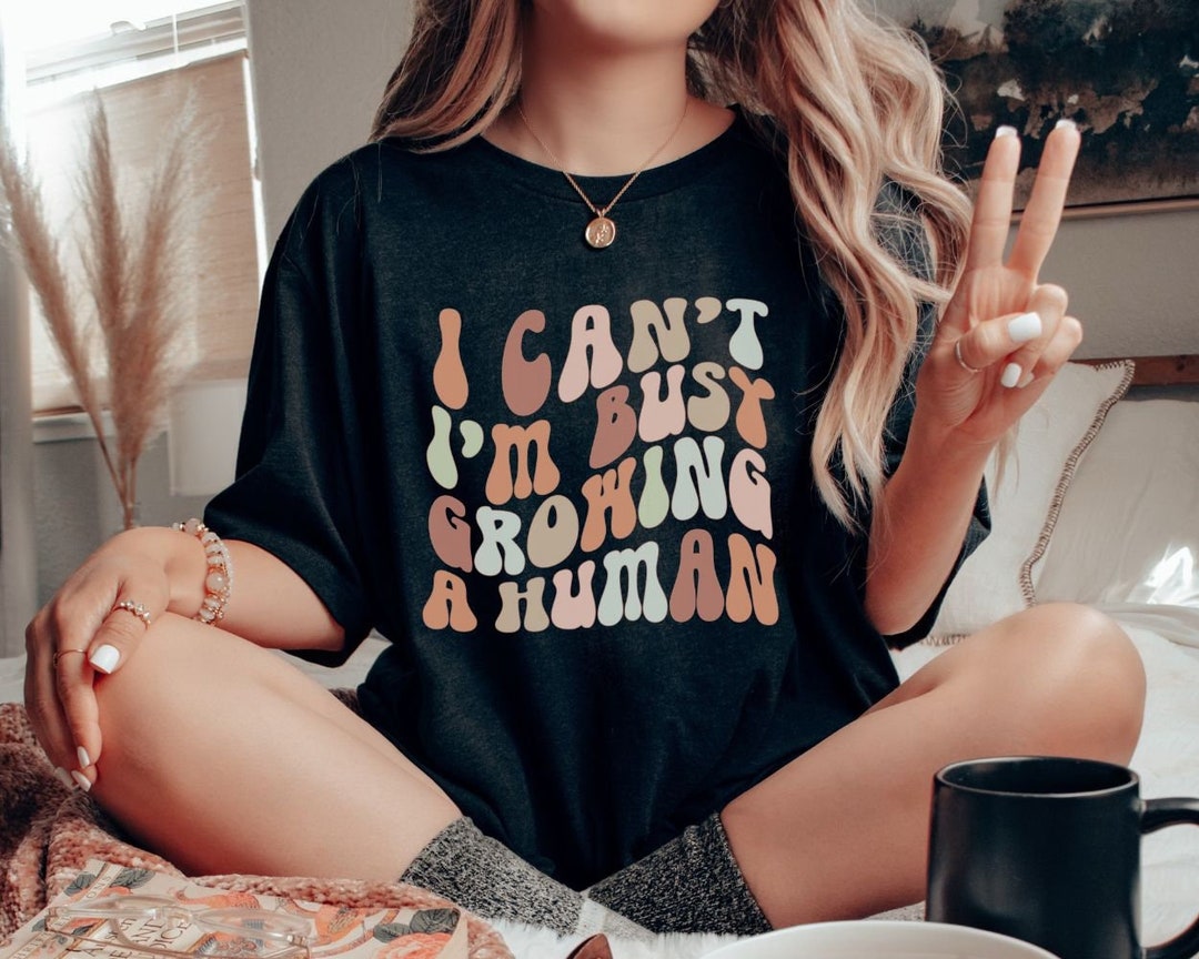 Pregnancy Announcement Shirts I Cant Im Busy Growing A Human Funny