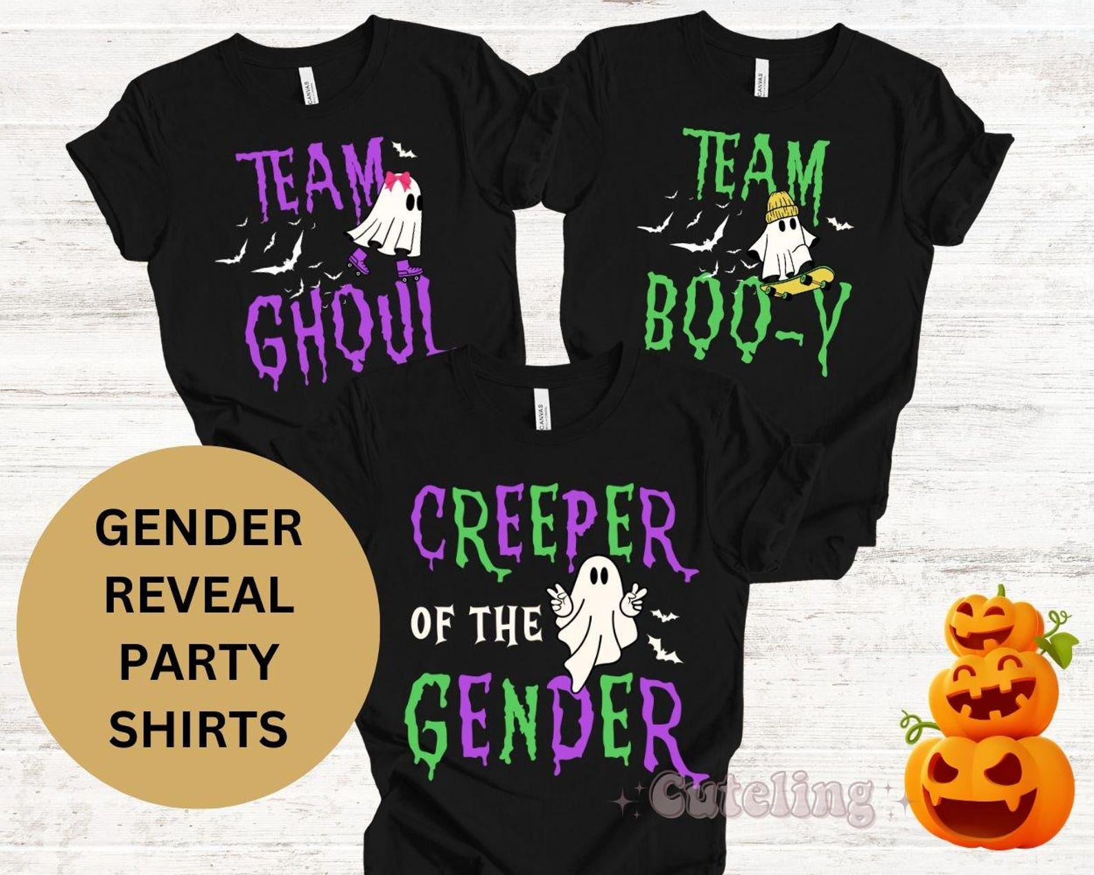 Halloween Gender Reveal Shirt Keeper of the Gender Shirt Team Ghoul ...