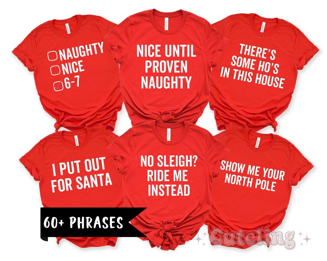Funny Christmas Shirts, Rude Christmas Pajamas, Funny Christmas Party ...