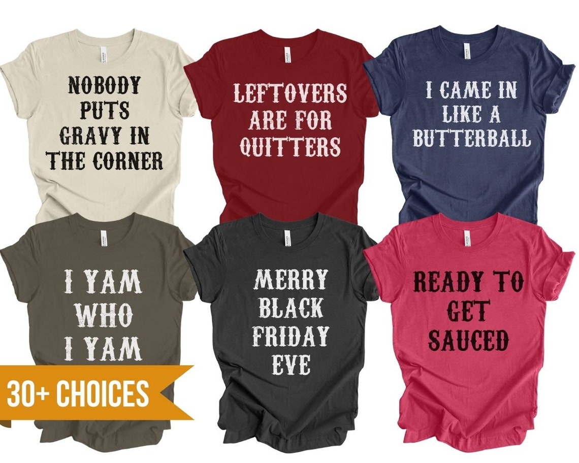 Family Thanksgiving Shirts Thanksgiving Puns Shirt - Etsy