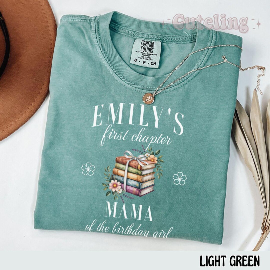 Personalized First Chapter 1st Birthday Shirt, Custom Book Theme 1st ...