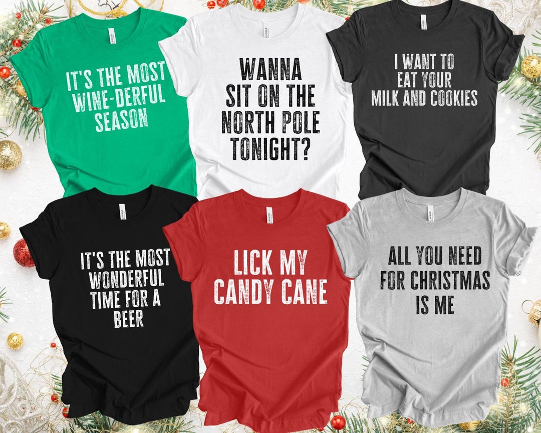 Funny Christmas Group Shirts, Christmas Pun Shirts, Friendsmas Adult ...